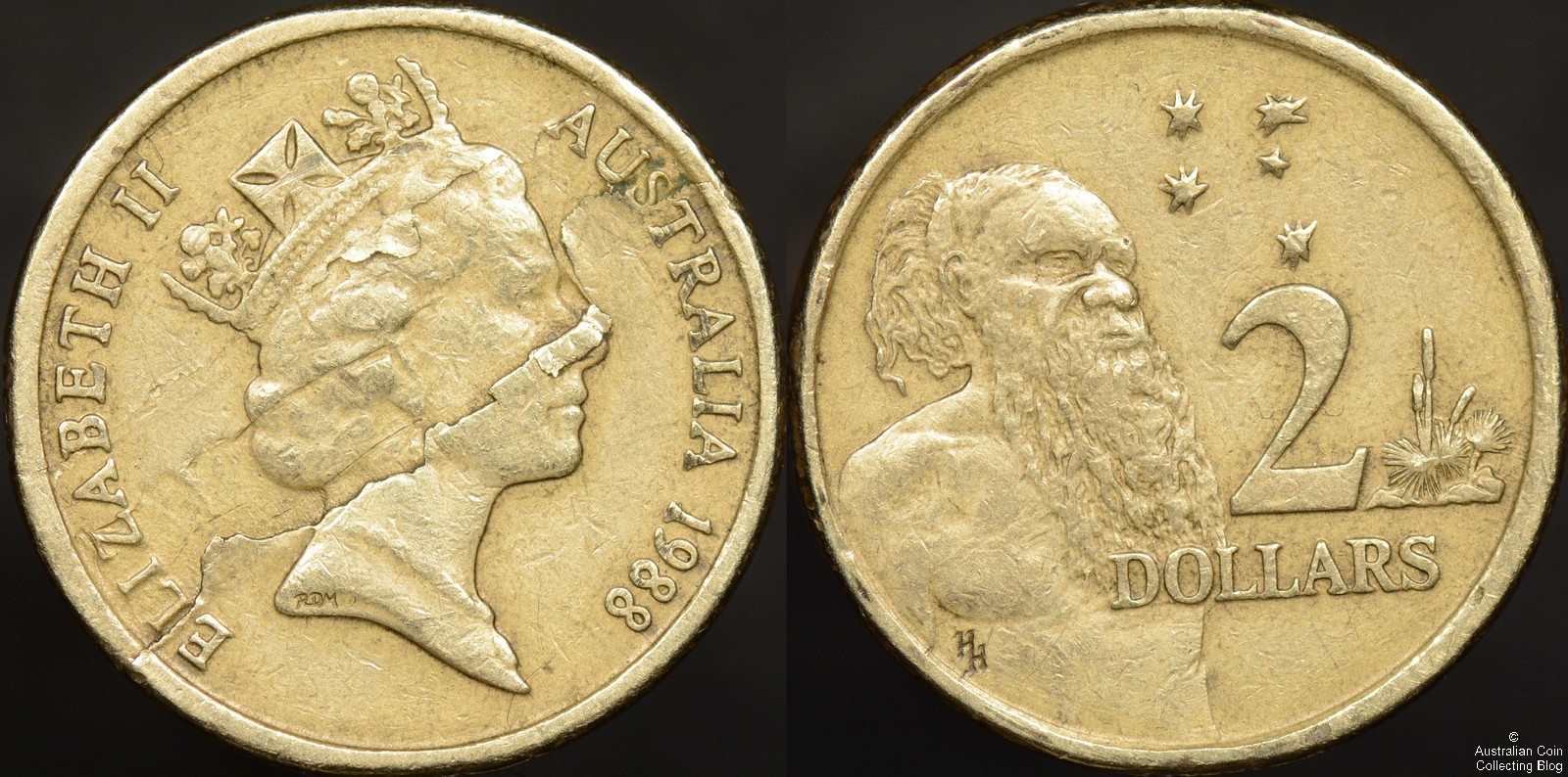 Australia 1988 2 Coin Planchet Flaw Error The Numismatic Society Of Australia 1988 2 Coin Planchet Flaw Error The Numismatic Society Of